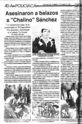 Chalino Sánchez y la nota que ignoró y le causó la muerte – No Me Censures